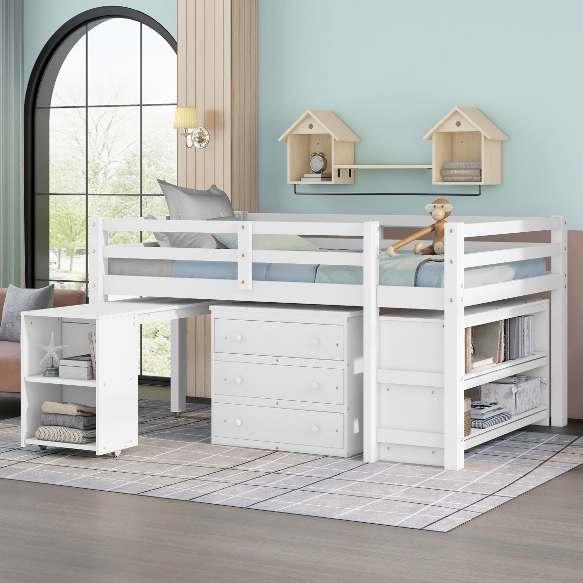 Click here for Streamdale Multifunctional Loft Bed with Desk  Sto... prices