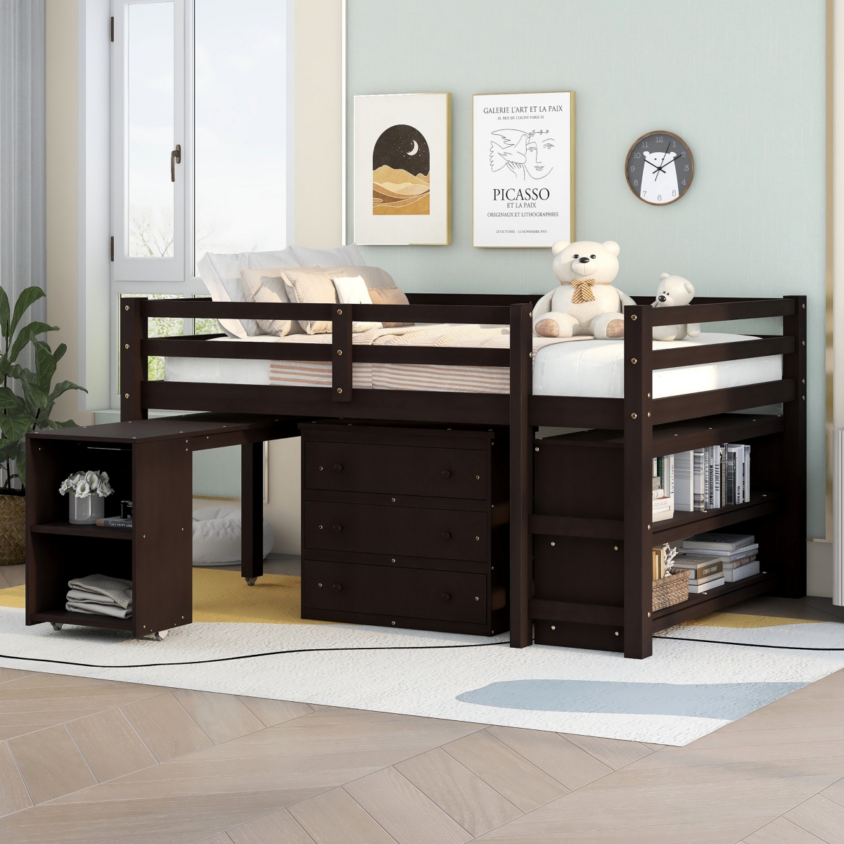 Click here for Streamdale Multifunctional Loft Bed with Desk  Sto... prices