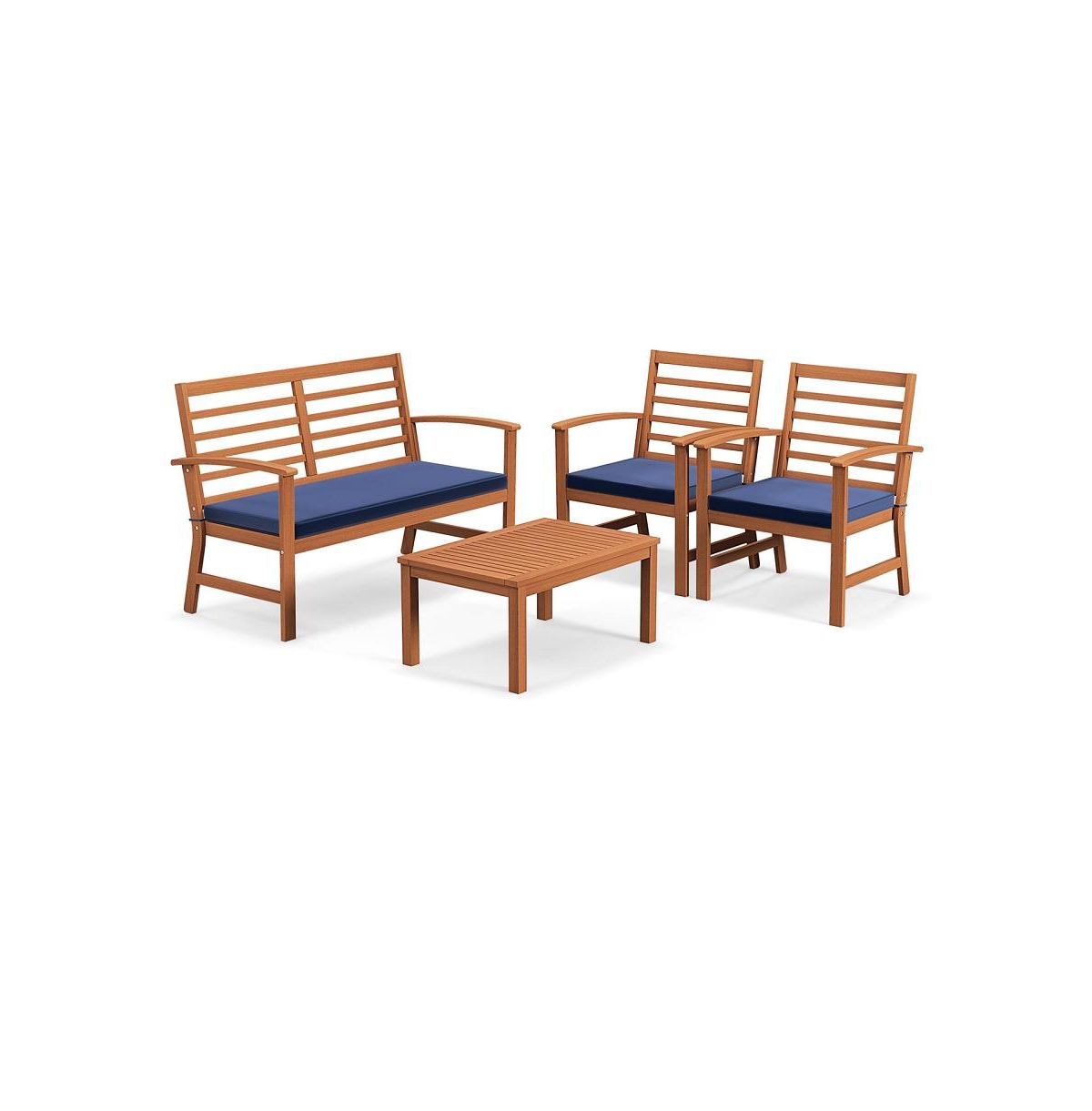 Click here for Slickblue 4 Pieces Outdoor Furniture Set with Stab... prices