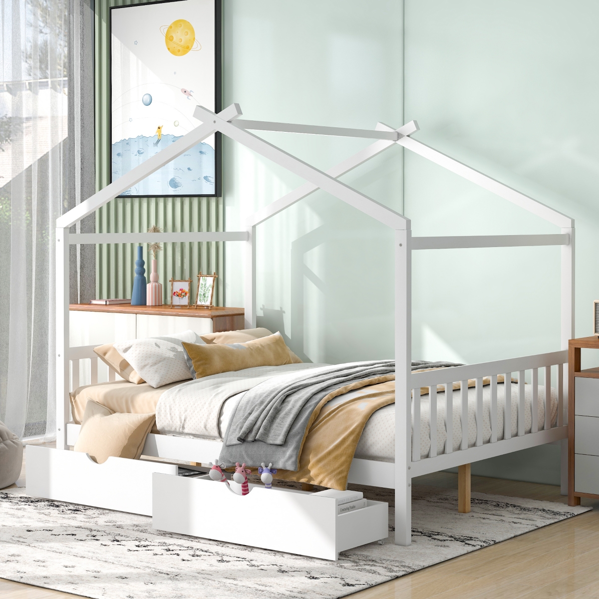 Click here for Streamdale Platform Bed with Drawers  Headboard  a... prices