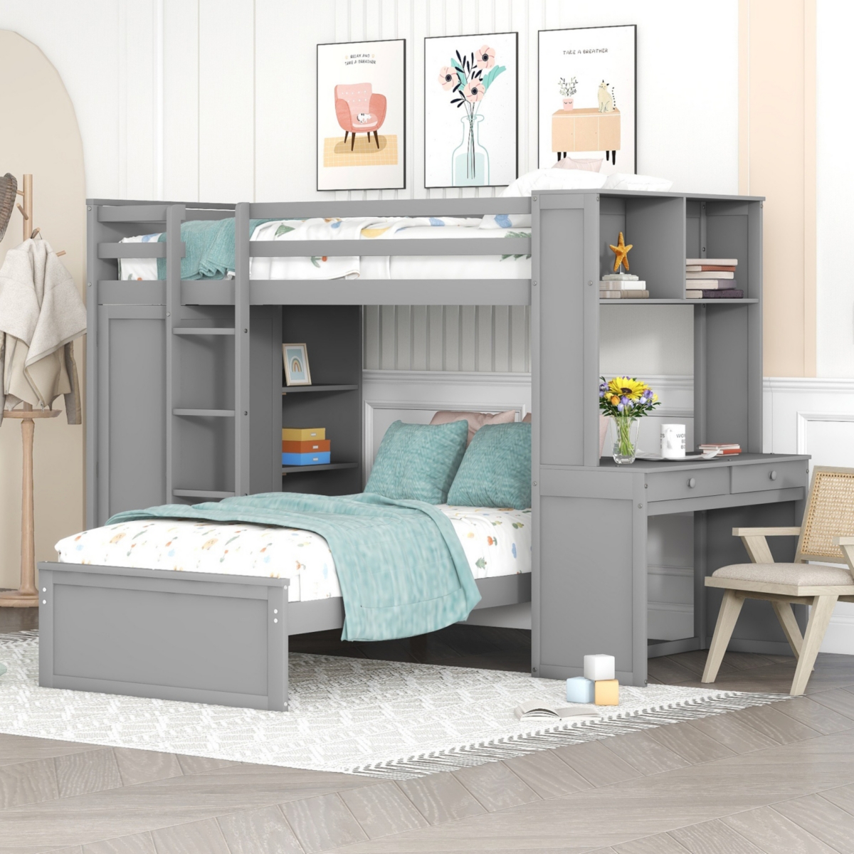 Click here for Streamdale Twin Size Loft Bed With A Stand-Alone B... prices