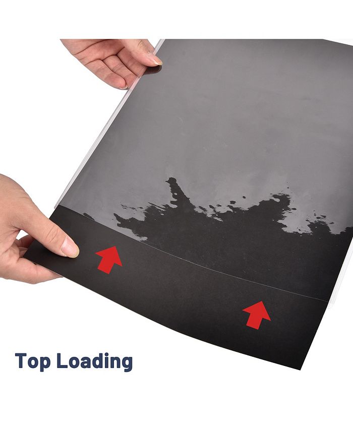 Yescom 11"x17" Double-Sided All Clear Vinyl Menu Cover 2 View Plastic ...