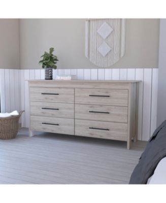 FM FURNITURE Luxor 6 Drawer Double Dresser - Macy's