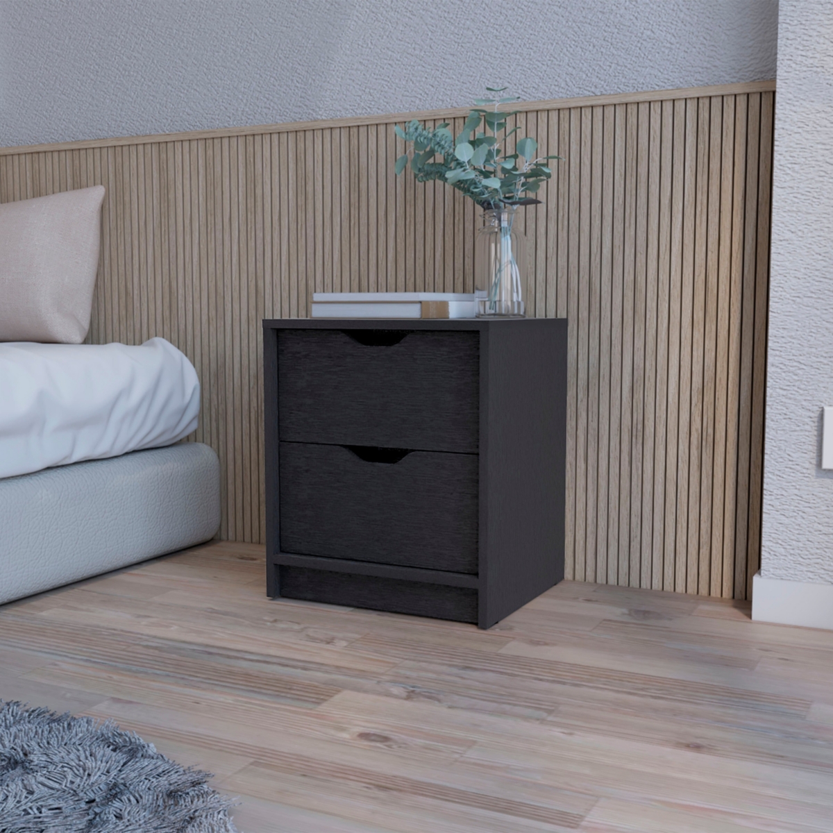 Click here for Fm Furniture Dillon 2 Drawers Nightstand  Bedside... prices