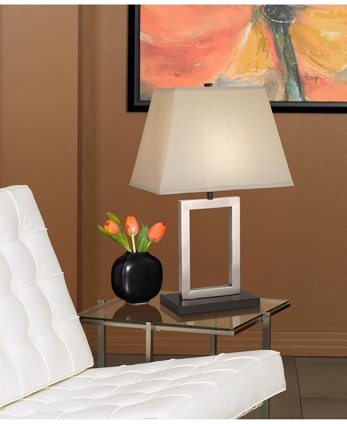 360 Lighting Modern Accent Table Lamp 22 3/4" High Brushed Nickel Open ...