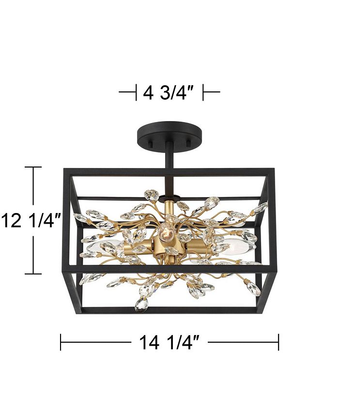Possini Euro Design Carrine Modern Ceiling Light Semi Flush-Mount ...