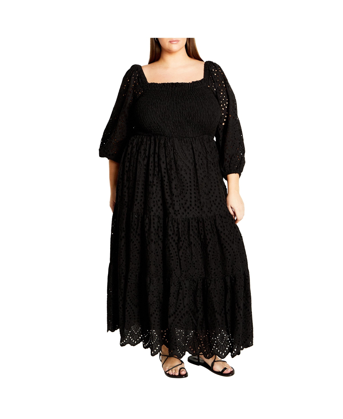 Click here for City Chic Womens Brodie Maxi Dress - Black prices