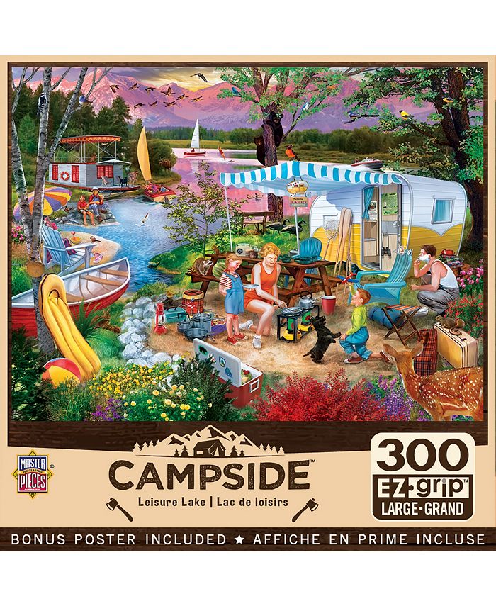Masterpieces Campside - Leisure Lake 300 Piece EZ Grip Jigsaw Puzzle ...