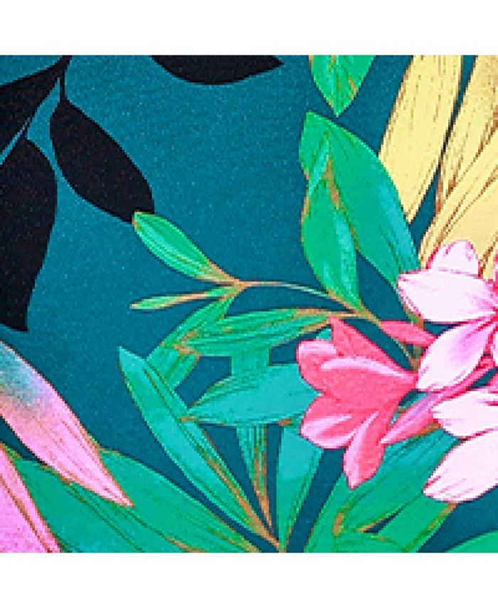 CUPSHE Women's Tropical Floral U-Neck Bikini Top & Cheeky Bottoms Set ...