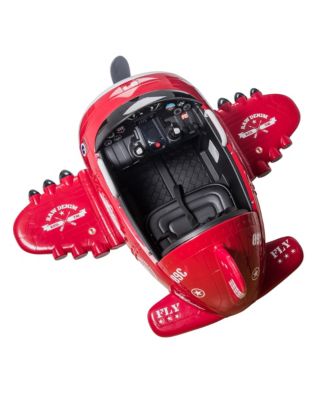 Simplie Fun 12V Electric Kids Ride on Toy Plane with USB, FM, Wind ...