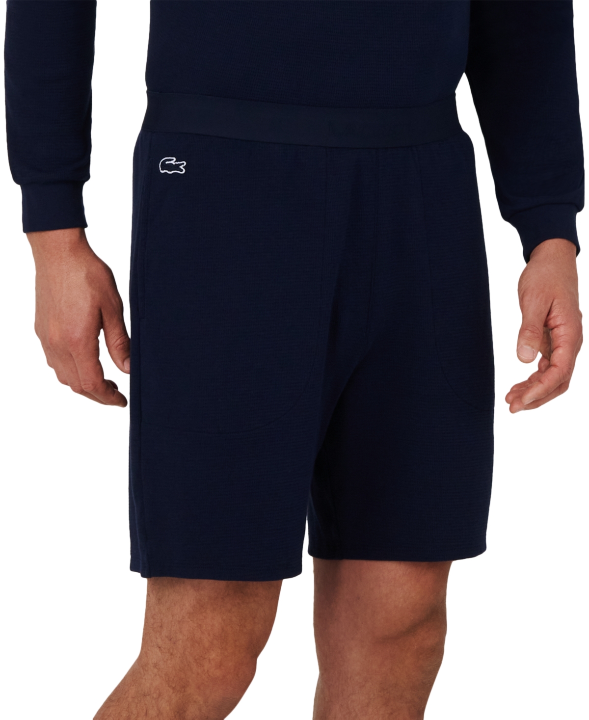 Click here for Lacoste Mens Thermal Pajama Shorts - Navy prices
