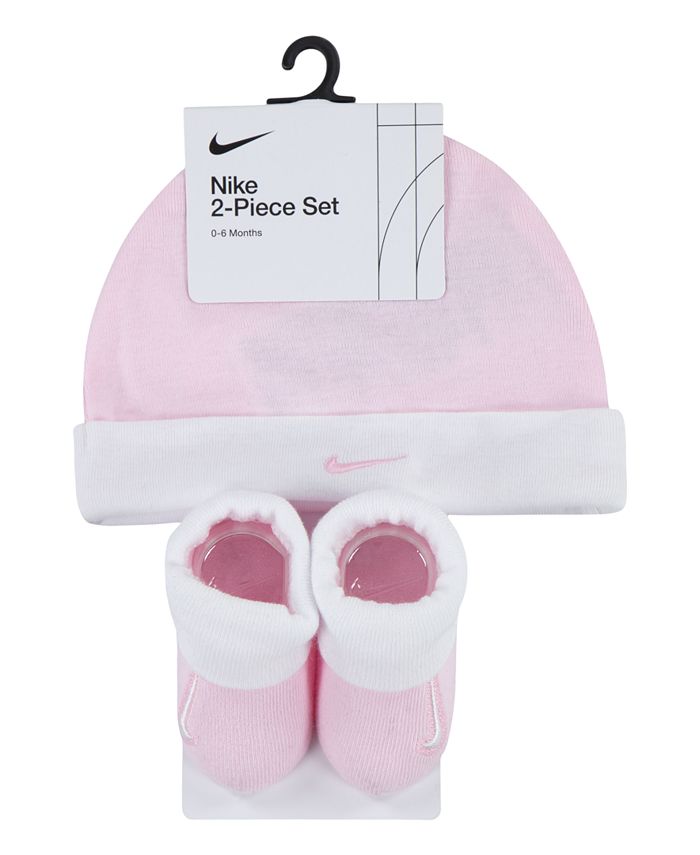 Nike Baby Boys or Baby Girls Swoosh Hat and Booties, 2 Piece Set - Macy's
