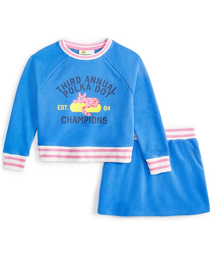 Epic Threads Toddler Girls Polka Dot Champs Top & Skirt, 2 Piece Set ...