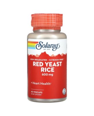 Solaray Red Yeast Rice, 600 mg, 45 Count - Macy's