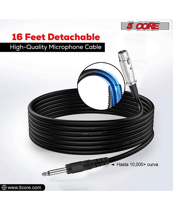 5 Core Microphone XLR Dynamic Karaoke Singing Handheld Microfono ...