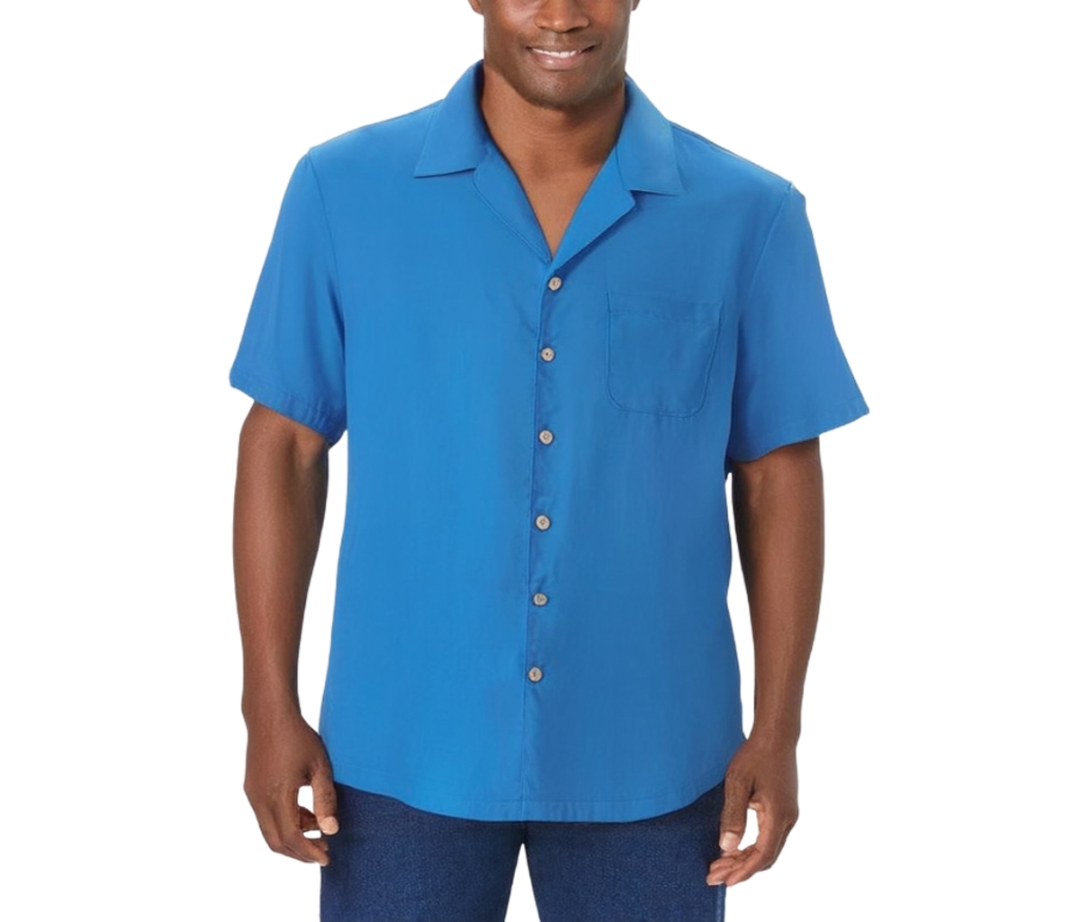 Click here for KingSize Big & Tall Ks Island Solid Camp Shirt - B... prices