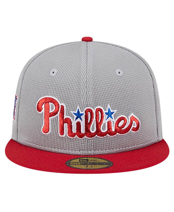 New Era Men's Gray Philadelphia Phillies Pivot Mesh 59FIFTY Fitted Hat ...
