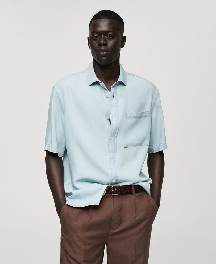 MANGO Men's Regular-Fit Shirt - Macy's