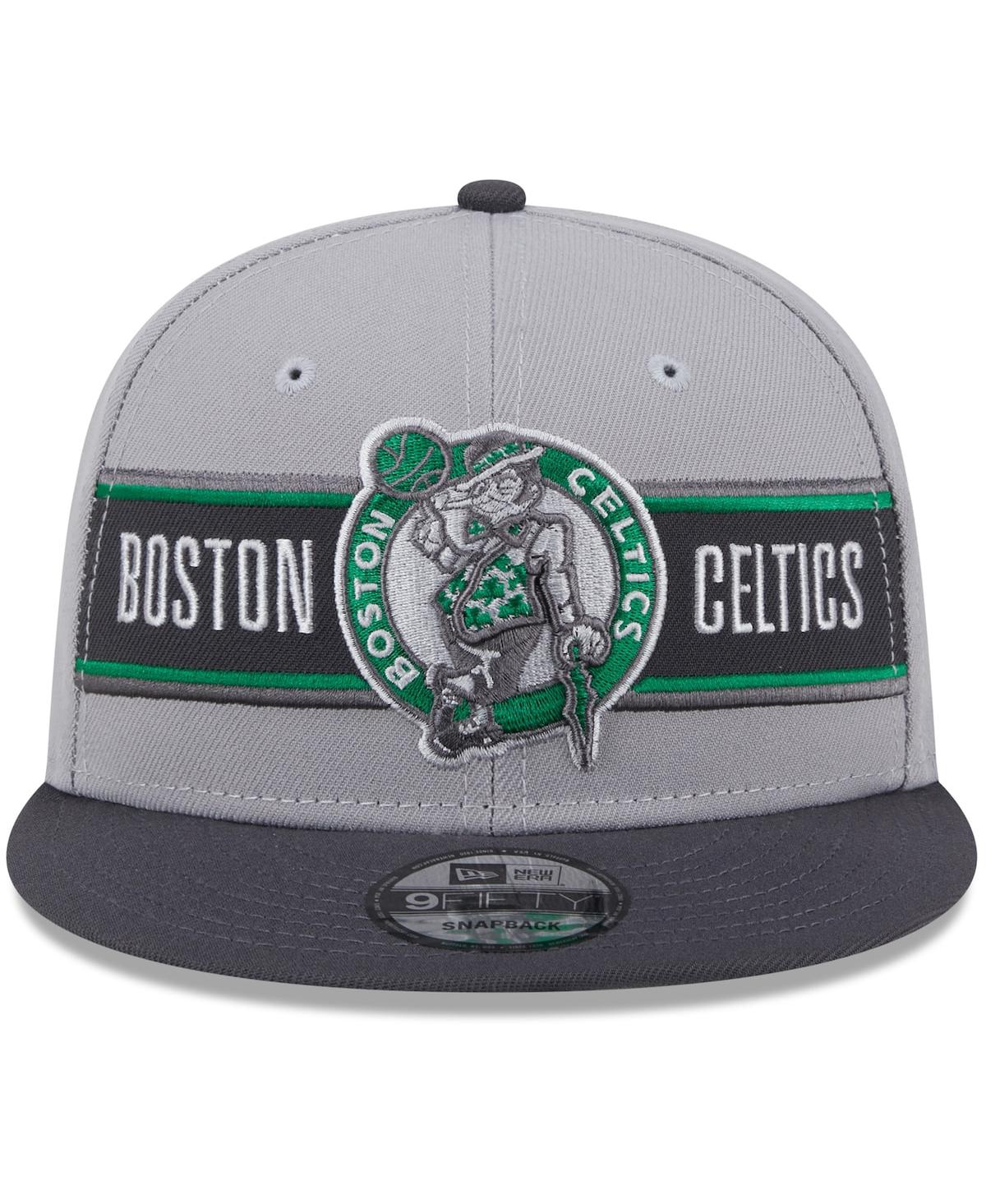 New Era Men's Gray/charcoal Boston Celtics 2024 Nba Draft 9fifty ...