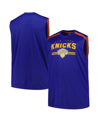 Fanatics Men's Blue New York Knicks Big Tall Birdseye Muscle Tank Top ...