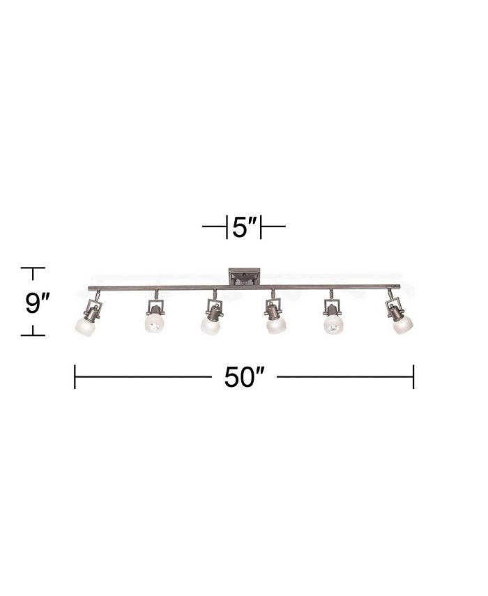 Pro Track Chace 6-Head LED Complete Ceiling Track Light Fixture Kit ...