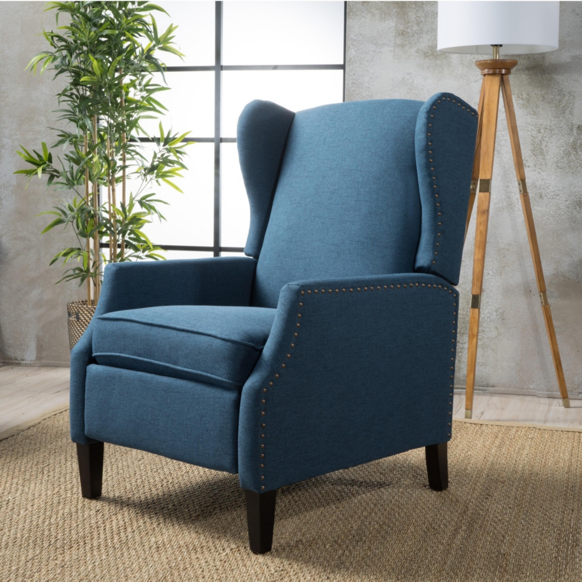 Click here for Streamdale Luxurious Wingback Recliner in Soft Fab... prices