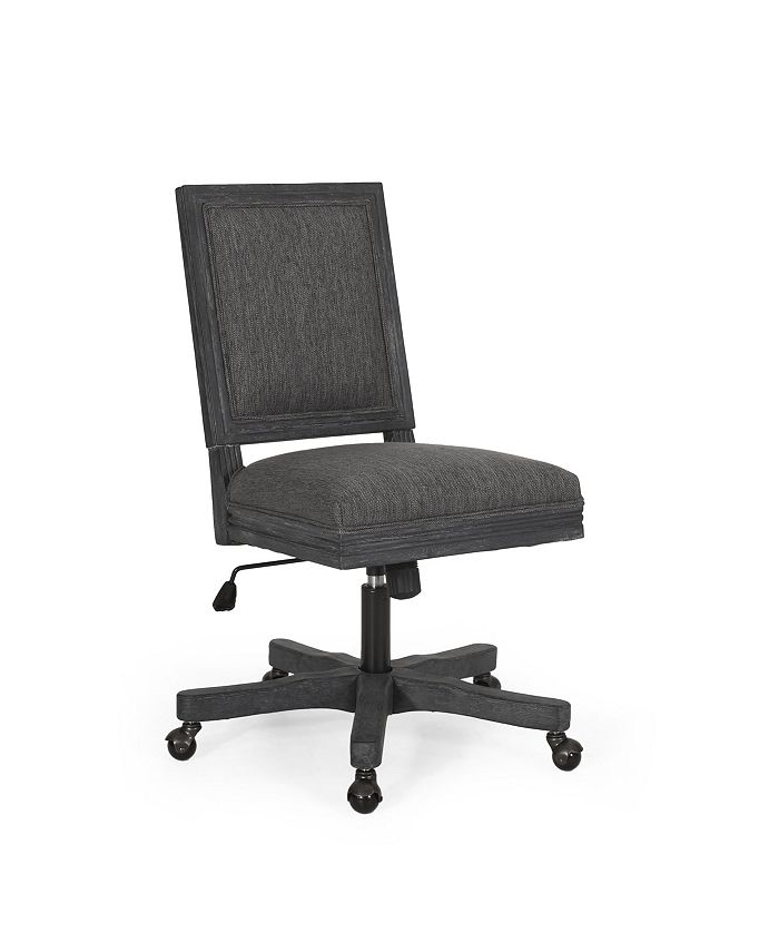 Simplie Fun Rustic Swivel Office Chair with Adjustable Height and ...