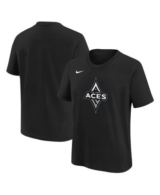 Nike Big Boys and Girls Black Las Vegas Aces Essential Logo T-Shirt ...