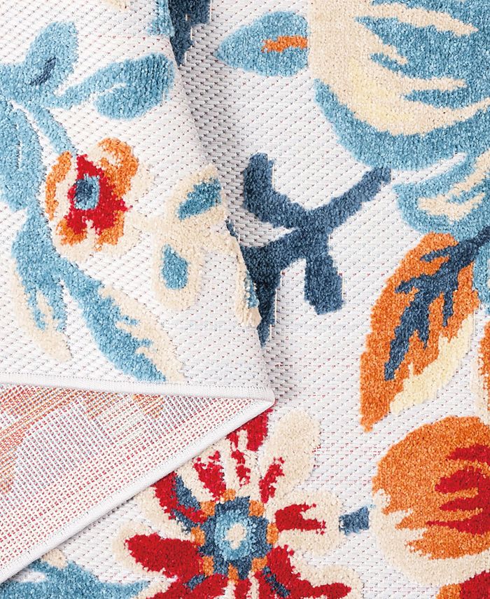 Town & Country Living Hibiscus Bloom Modern Floral 5'2"x7'2" Area Rug ...