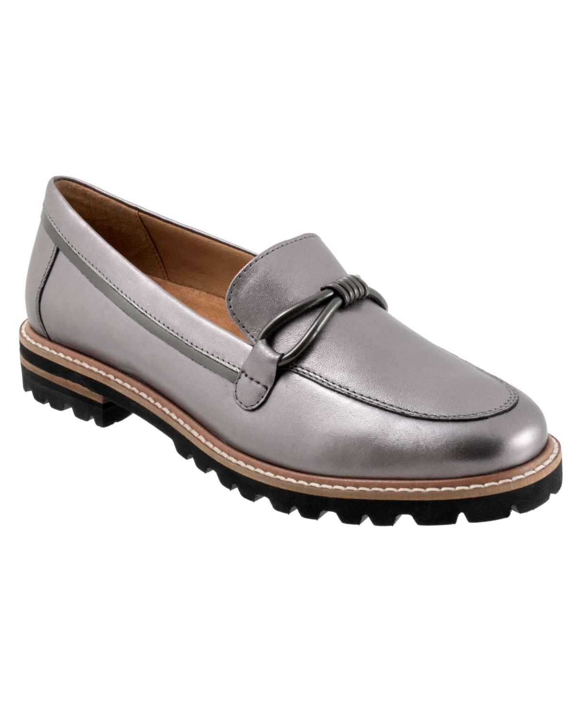 Click here for Trotters Fiora Flat - Pewter prices
