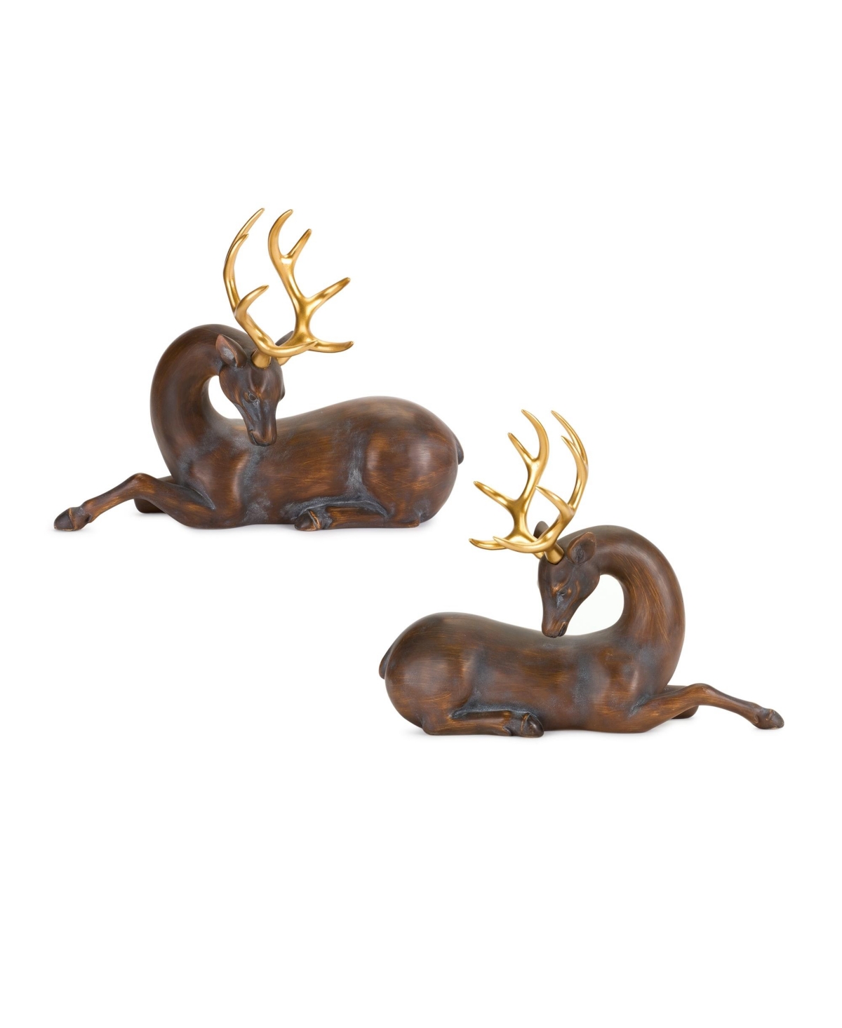 Click here for Slickblue Set of 2 Resin Deer Figurines - Elegant... prices