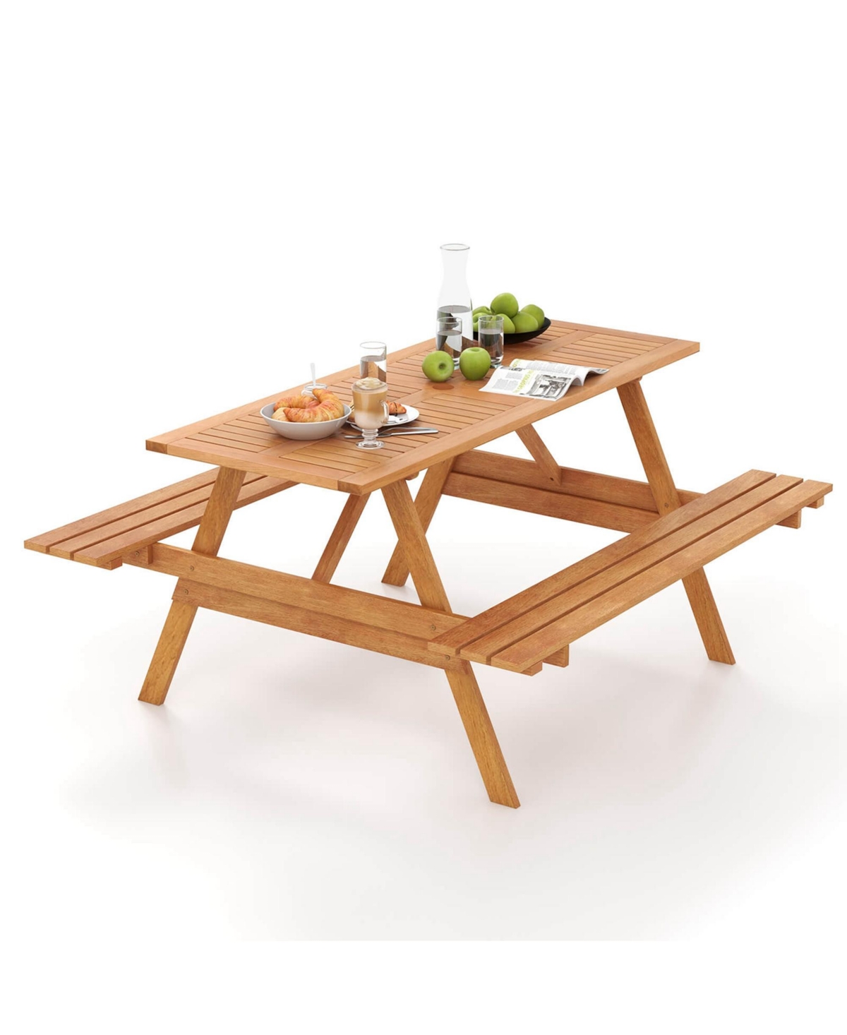 Click here for 6 Person Picnic Table Set with Patio Table 2 Built... prices