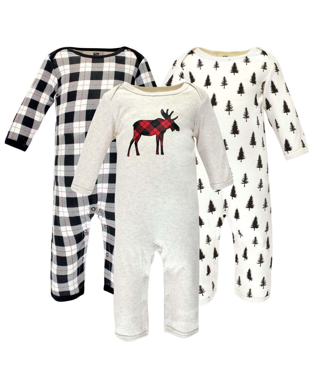 Click here for Hudson Baby Baby Boys Hudson 3Pk Coverall - Moose prices