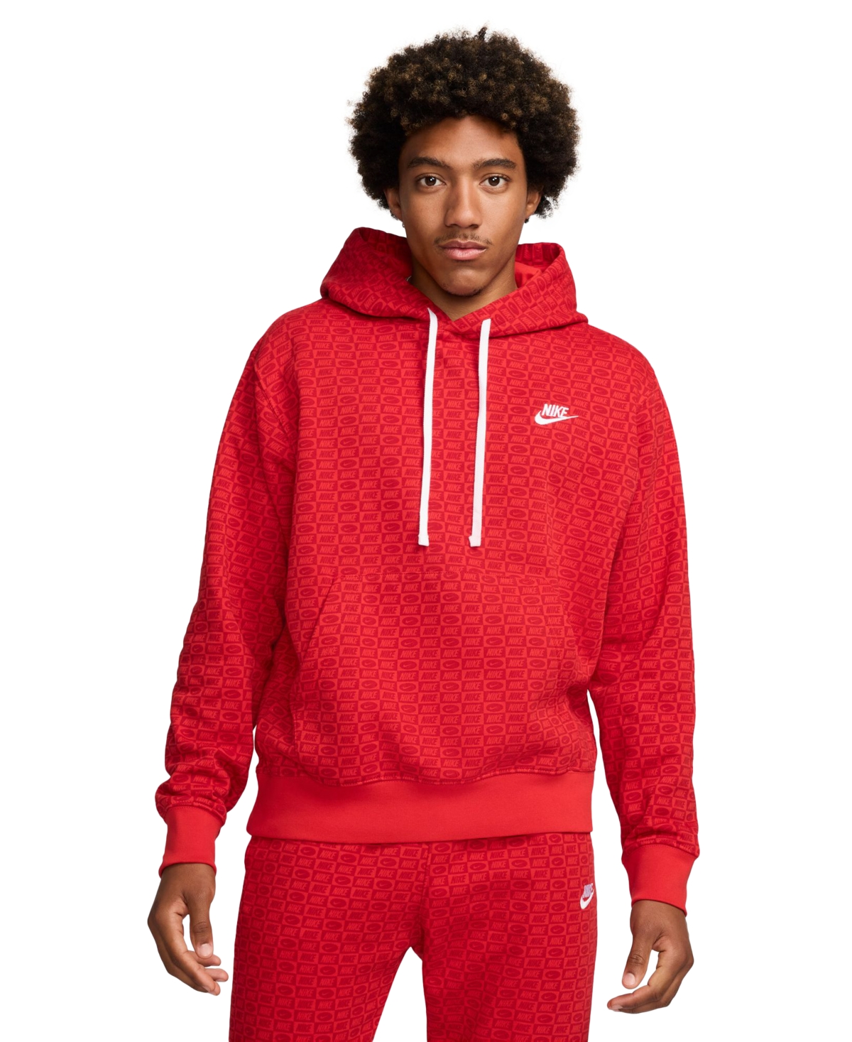 Click here for Nike Mens Sportswear Club Fleece All-Over Print Pu... prices