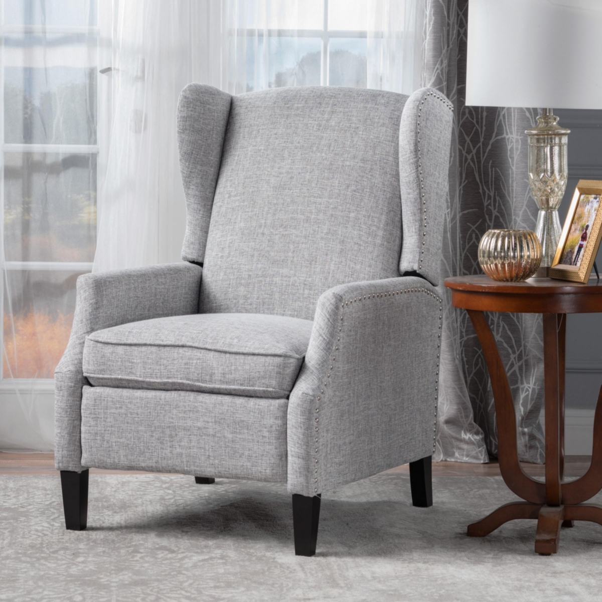 Click here for Streamdale Luxurious Wingback Recliner in Soft Fab... prices