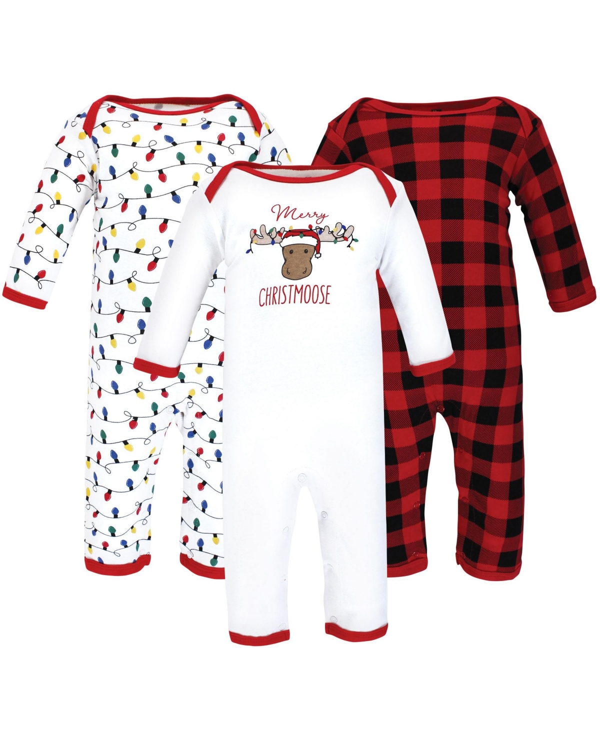 Click here for Hudson Baby Baby Boys Hudson 3Pk Coverall - Christ... prices