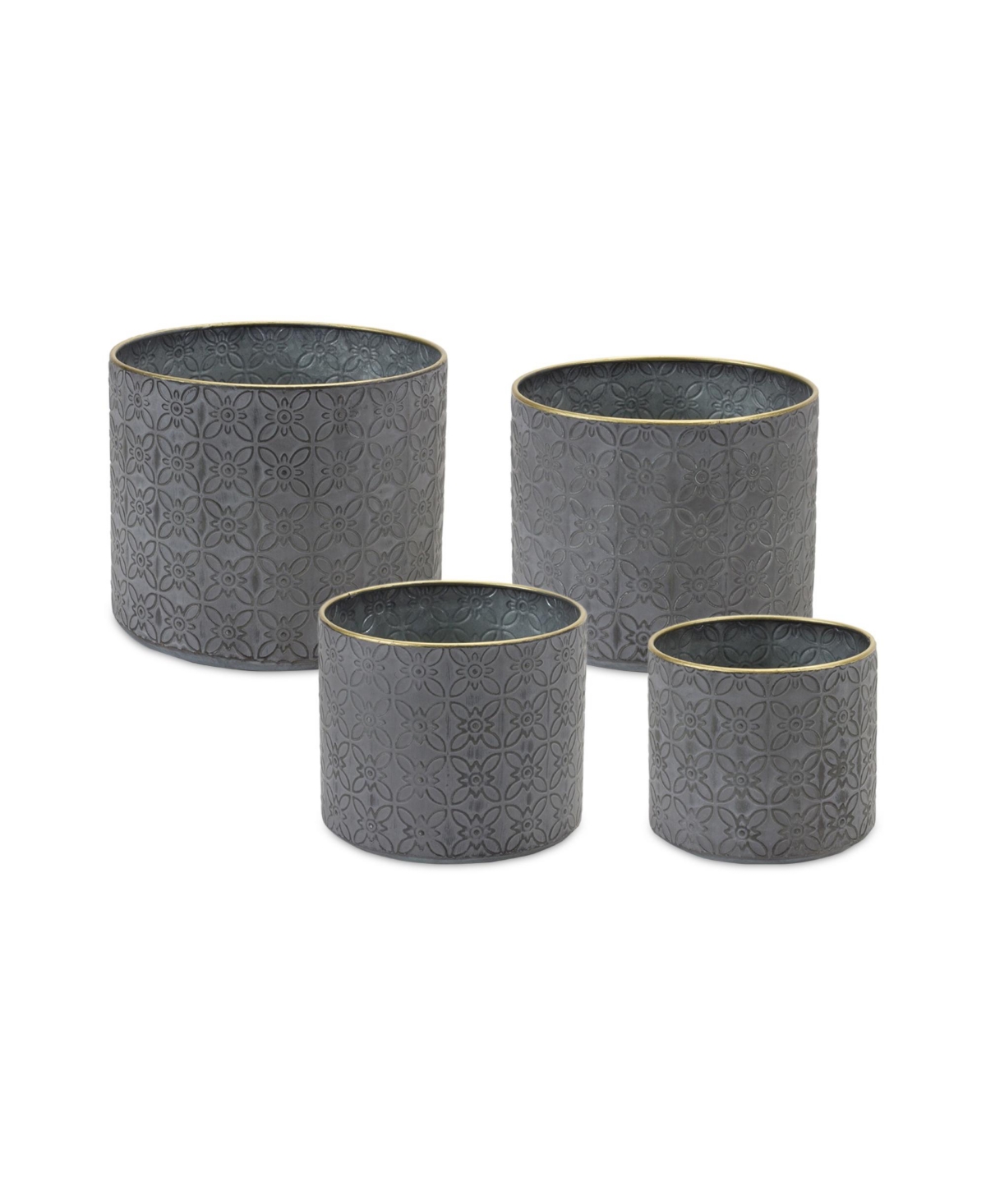 Click here for Slickblue Ornate Geometric Metal Planter (Set of 4... prices