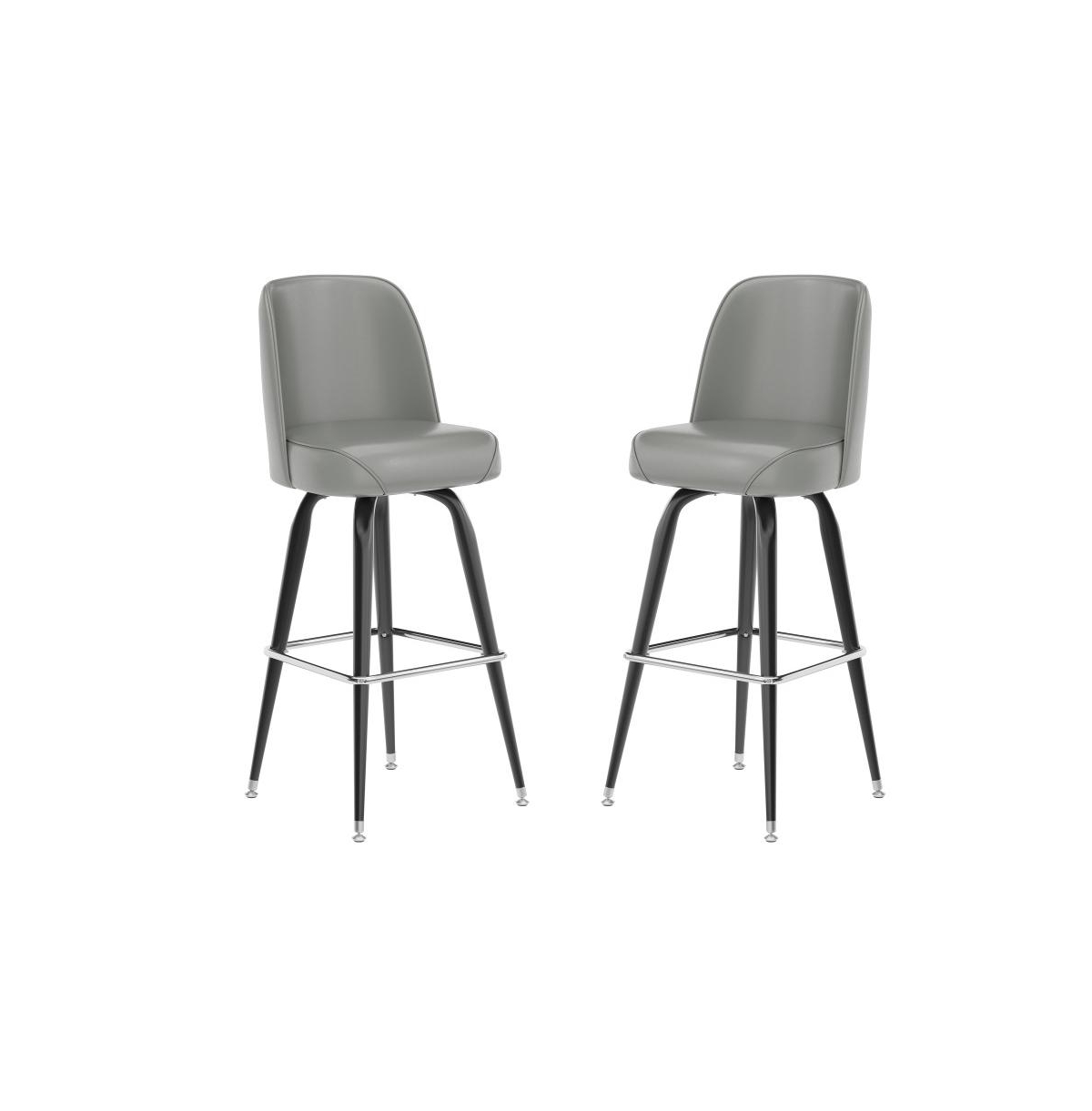 Click here for 2 Pack Metal Barstool With Swivel Bucket Seat - Gr... prices
