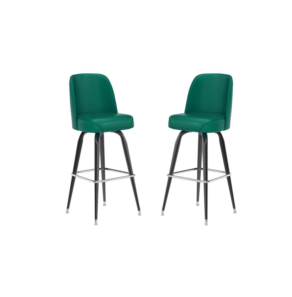 Click here for 2 Pack Metal Barstool With Swivel Bucket Seat - Gr... prices