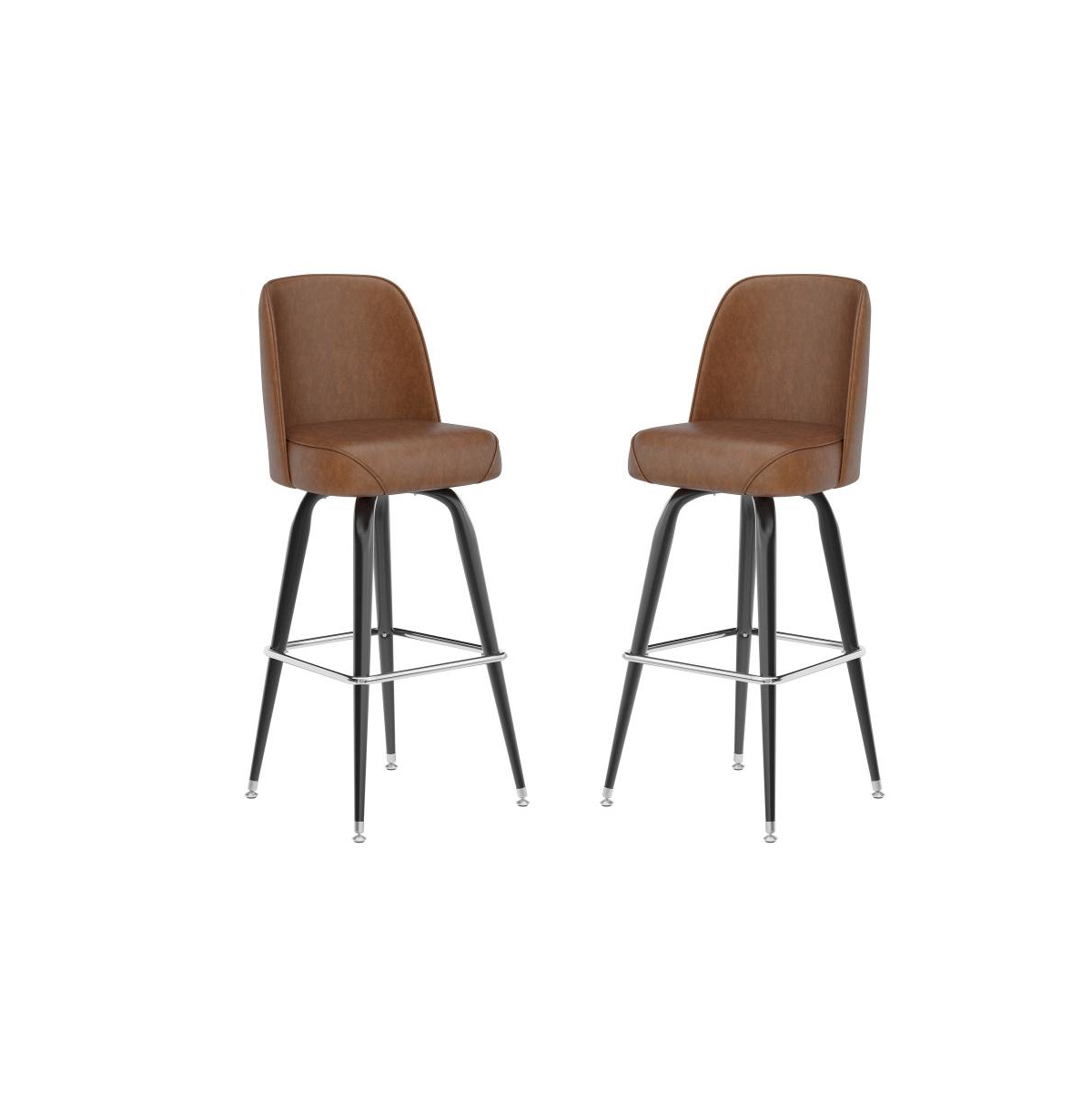Click here for 2 Pack Metal Barstool With Swivel Bucket Seat - We... prices