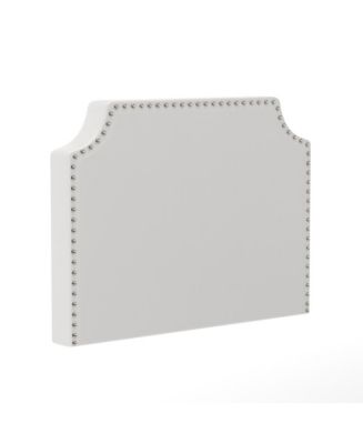 MERRICK LANE Ribas Contoured Headboard With Studded Upholstery, Dual ...