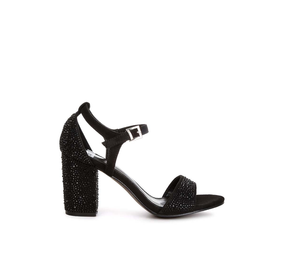 Click here for Navoli Rhinestones Embellished Sandals Women - Bla... prices