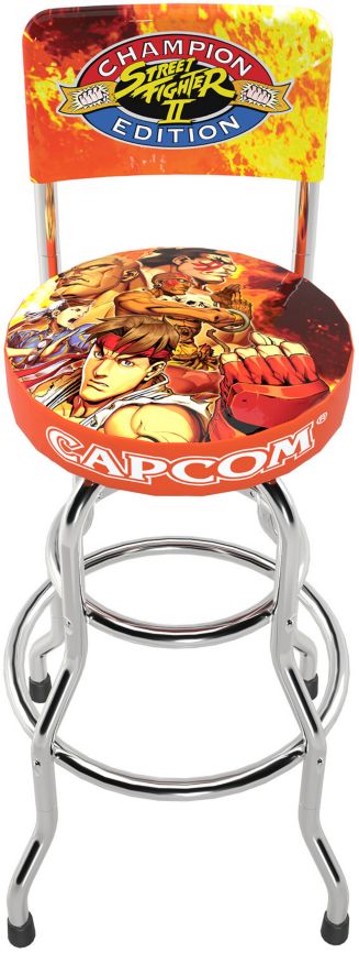Arcade1Up Street Fighter II Highback Swivel Stool - Macy's