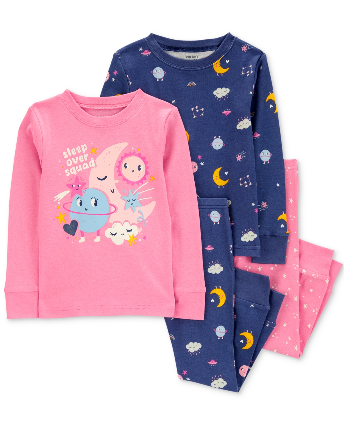Click here for Carters Toddler Girls Space-Print 100 Snug-Fit Cot... prices