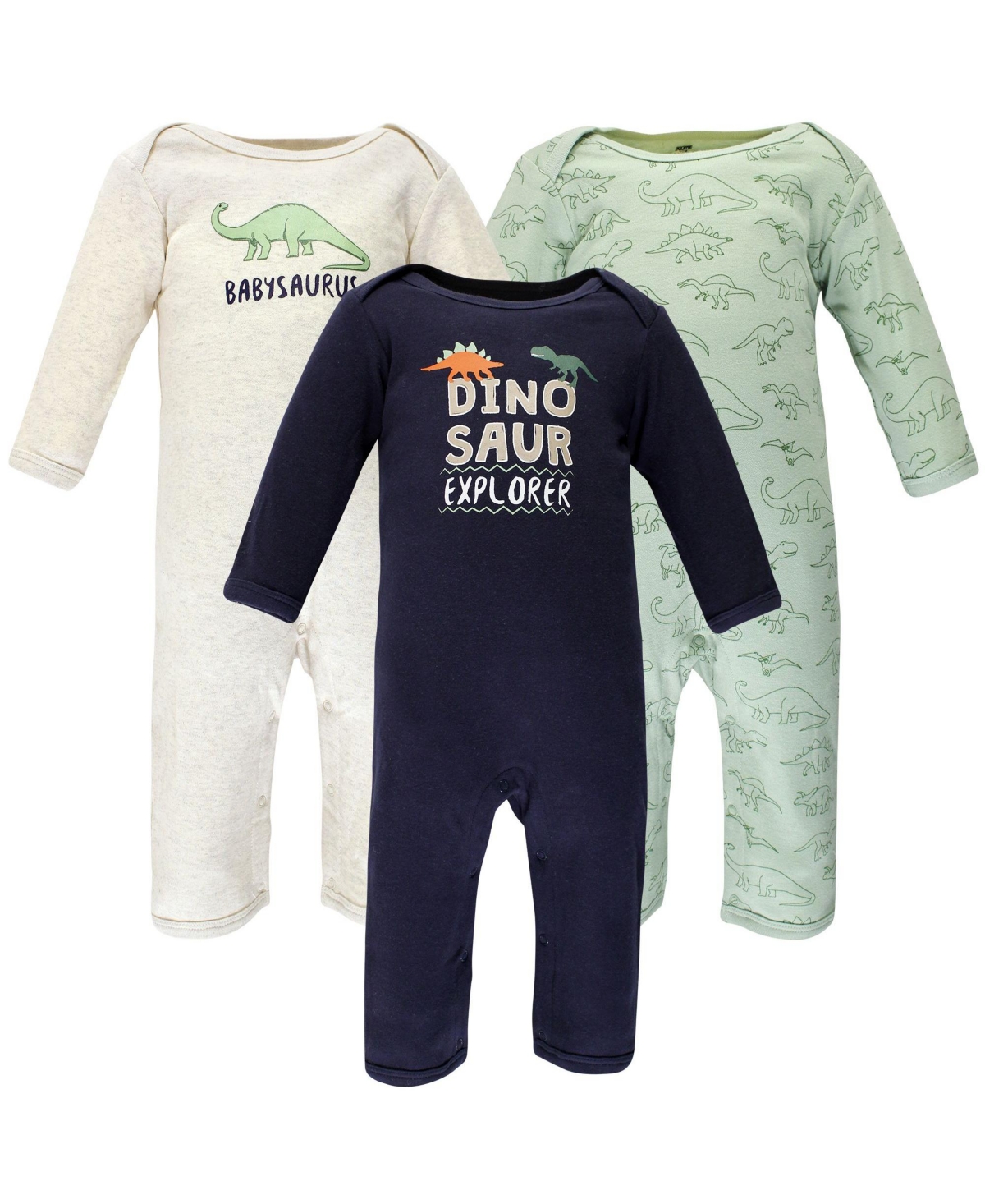 Click here for Hudson Baby Baby Boys Hudson 3Pk Coverall - Dinosa... prices