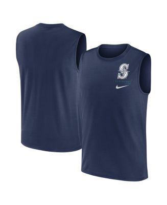 Nike Men's Navy Seattle Mariners Large Logo Muscle Tank Top - Macy's