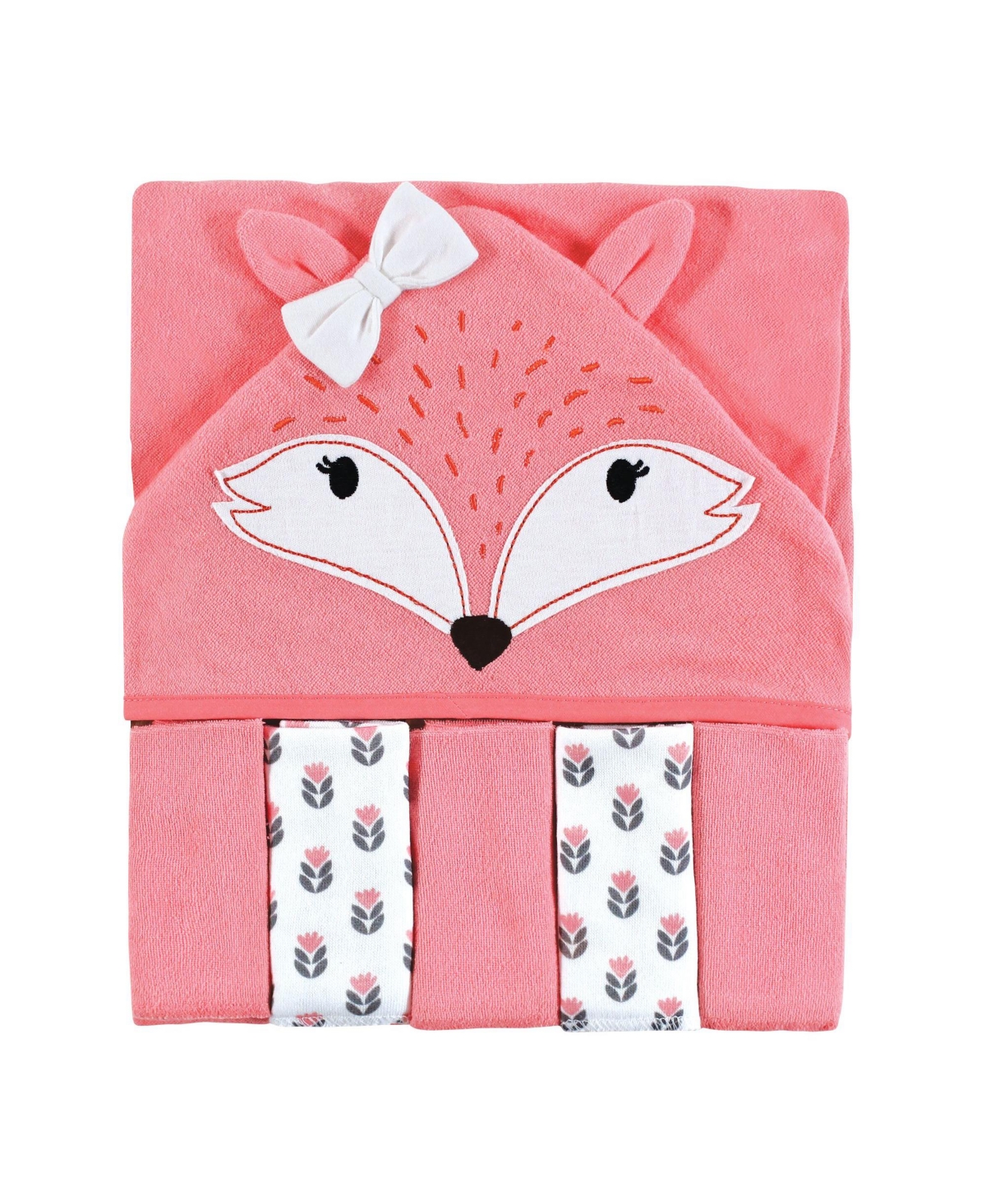 Click here for Hudson Baby Girls Hooded Towel and Five Washcloths... prices