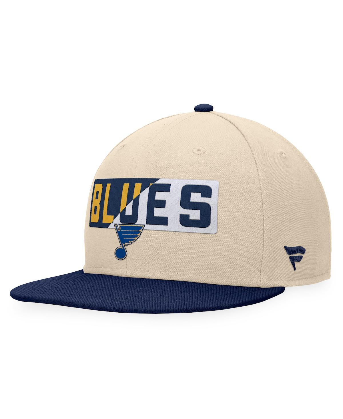 Click here for Fanatics Mens Cream/Navy St. Louis Blues Goalaso S... prices