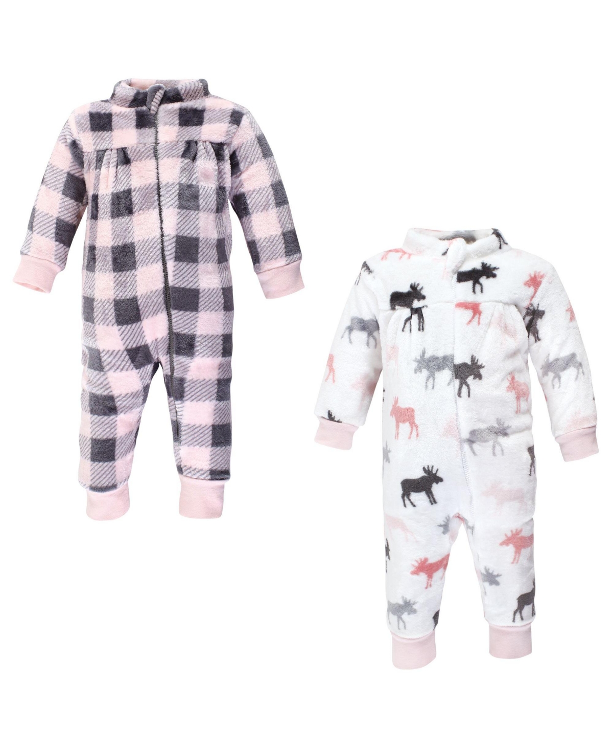 Click here for Hudson Baby Baby Girls Hudson Plush Jumpsuits - Pi... prices