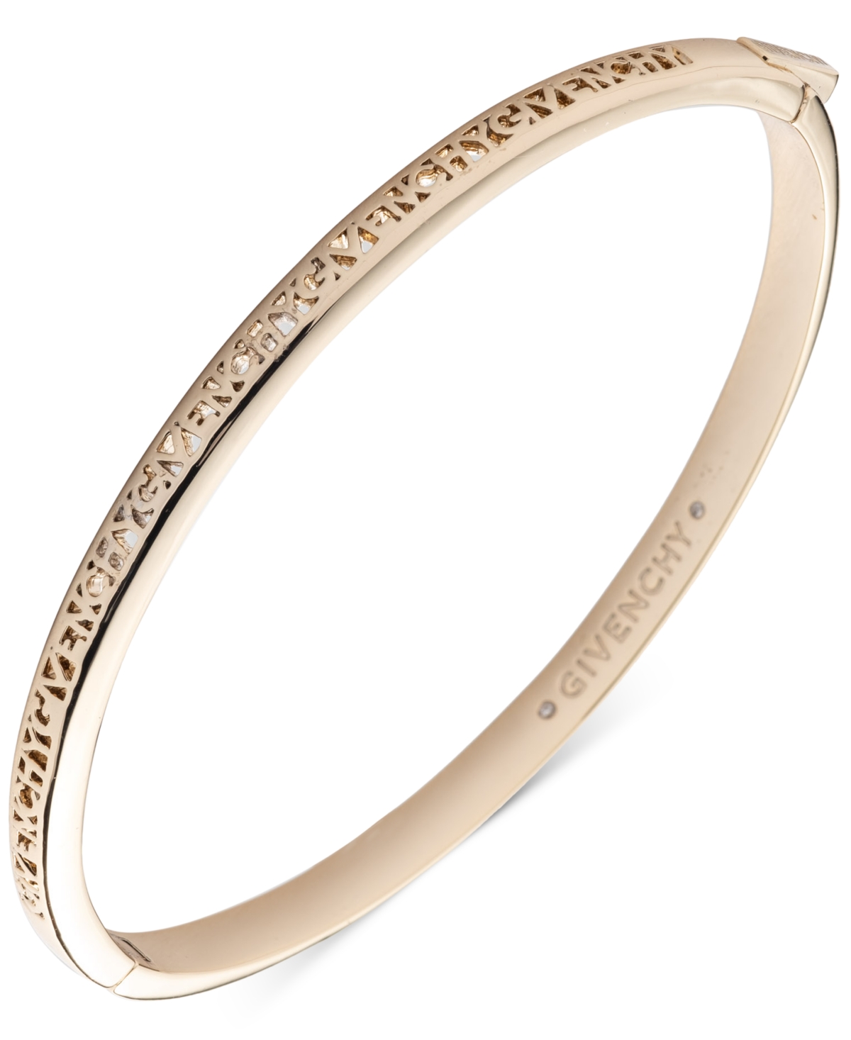 Click here for Givenchy Gold-Tone Openwork Logo Bangle Bracelet -... prices